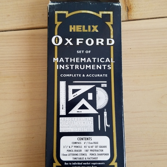 Helix | Office | Helix Oxford Mathematical Instruments Tin Box | Poshmark